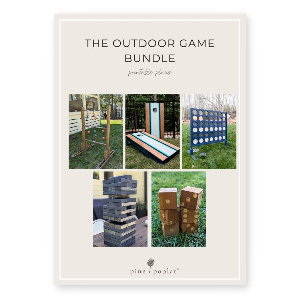 DIY Outdoor Games Bundle – Pine and Poplar
