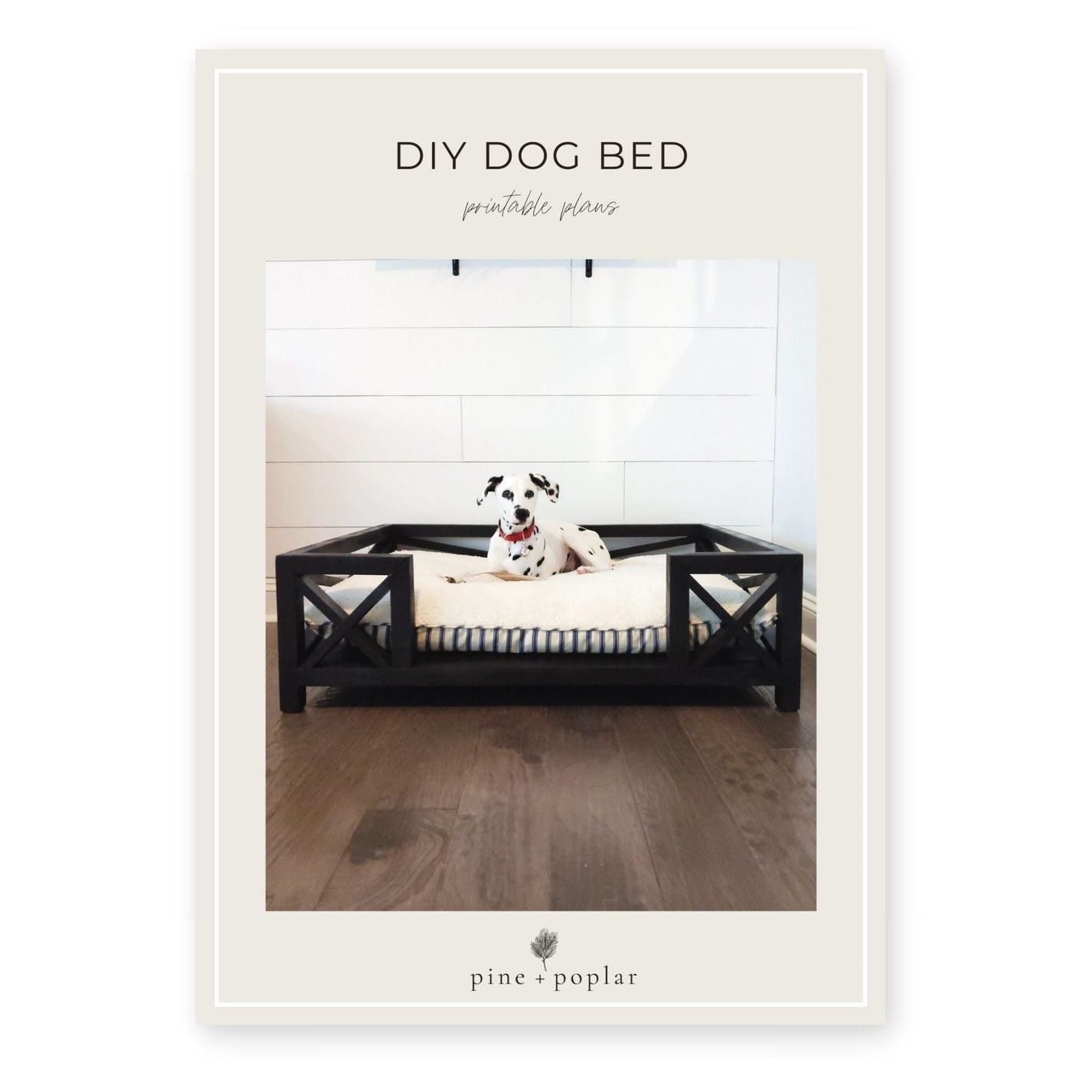 Dog Bed Printable Plans – Pine and Poplar