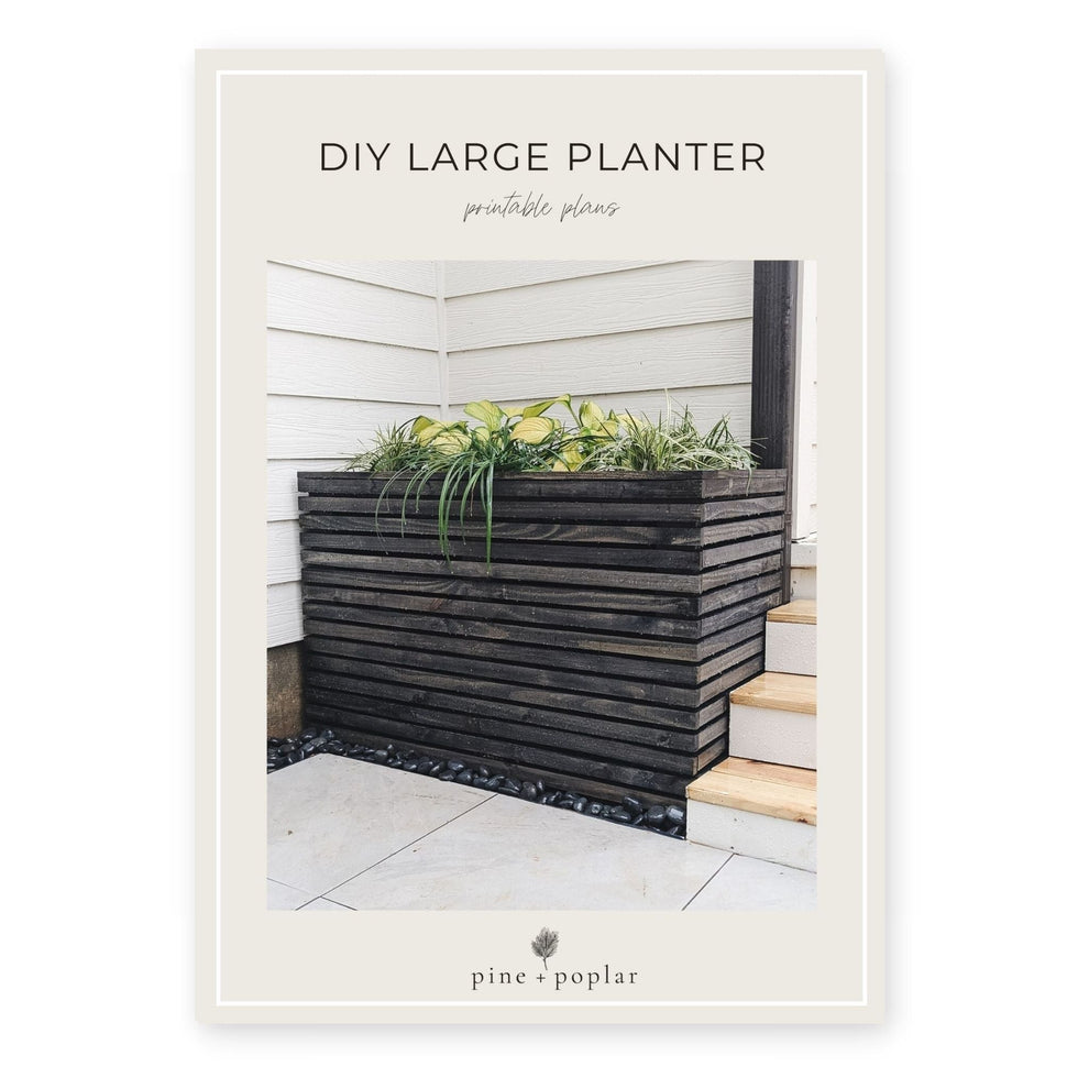 Large Slatted Planter Printable Plans – Pine and Poplar