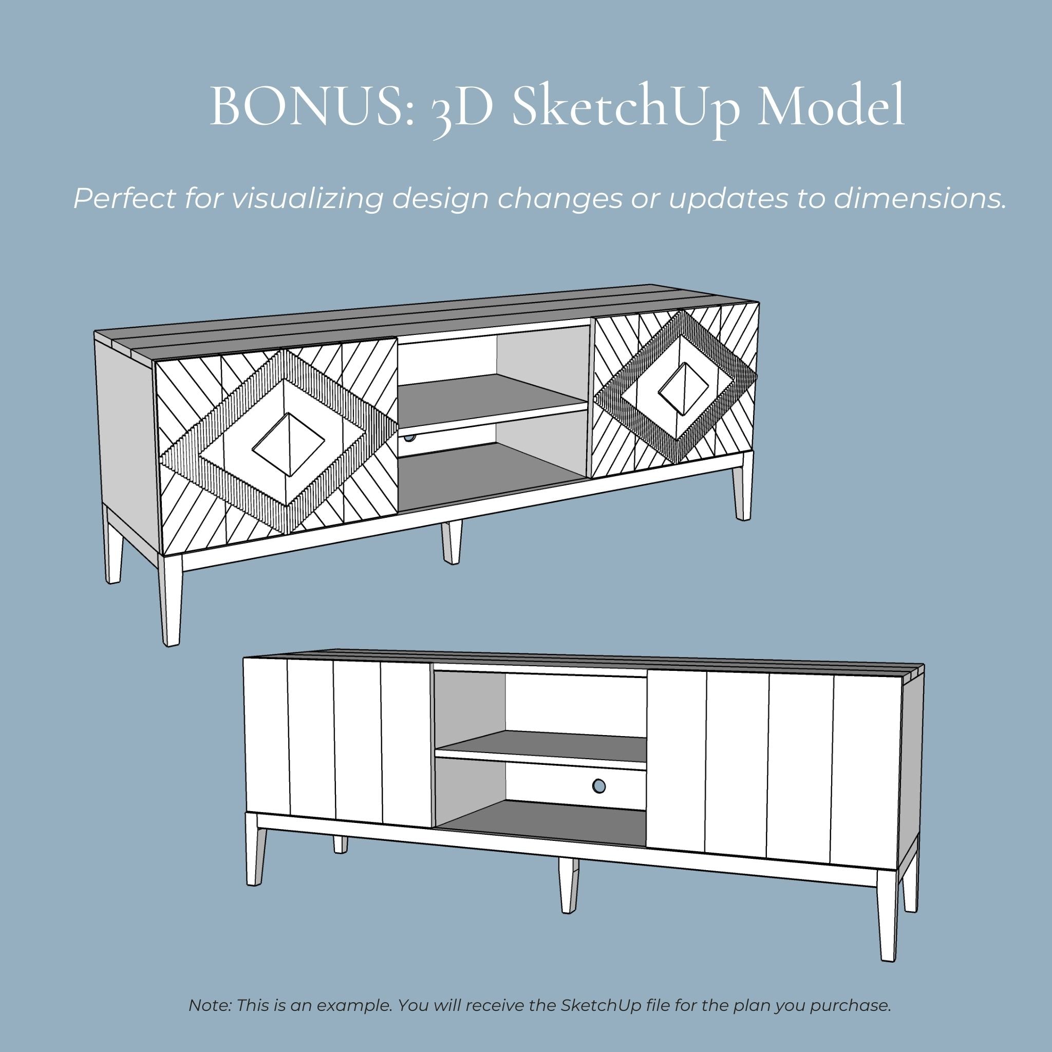 Mid-Century Modern Bookcase Printable Plans – Pine and Poplar