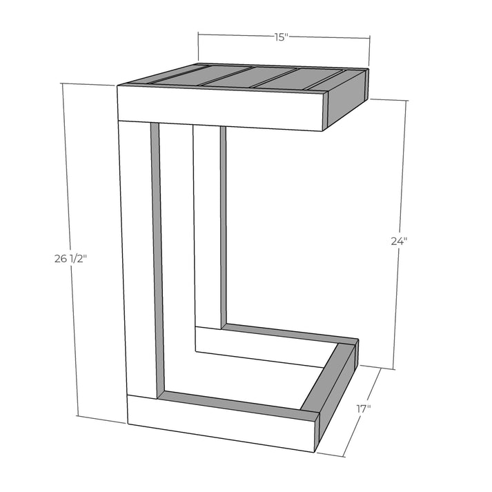 Outdoor C Side Table Printable Plans – Pine and Poplar