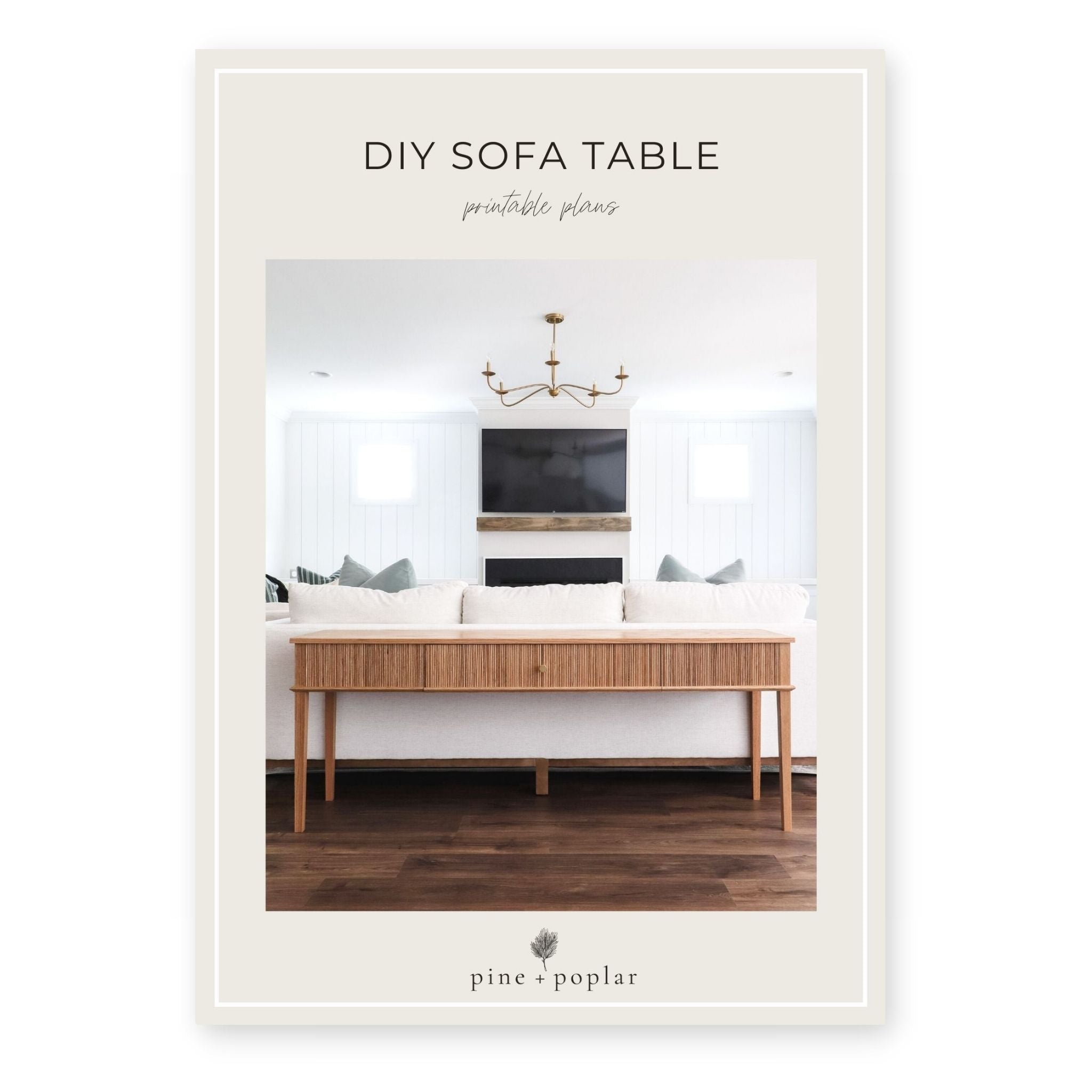 Sofa Table Printable Plans – Pine and Poplar