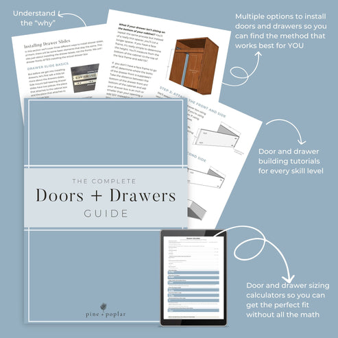 Doors and Drawers Guide – Pine and Poplar